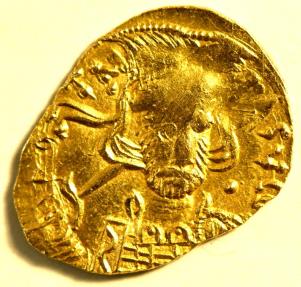 UNIQUE Constantine IV 668-685 Gold Tremissis Mint of Carthage