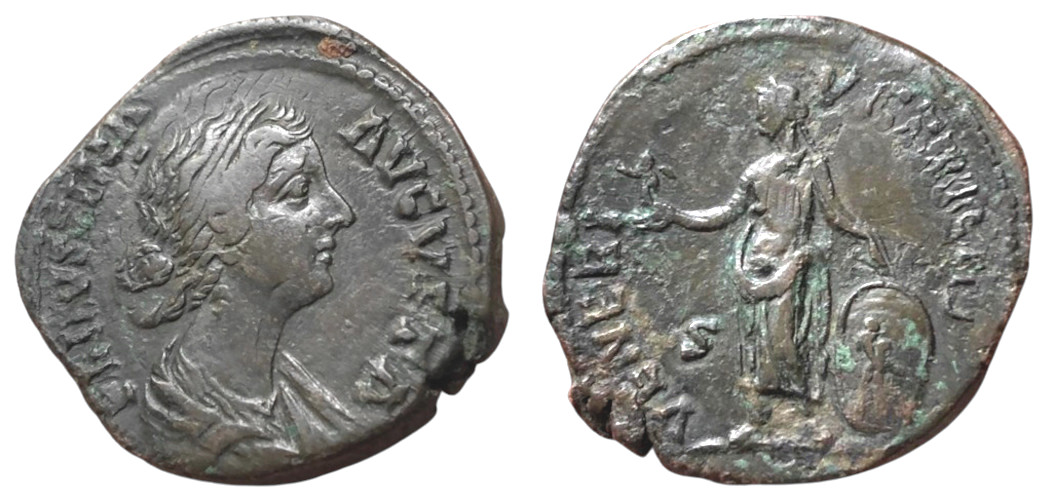 Faustina II (Marcus Aurelius, 161-180), Sestertius, Rome, AD 161-175 ...