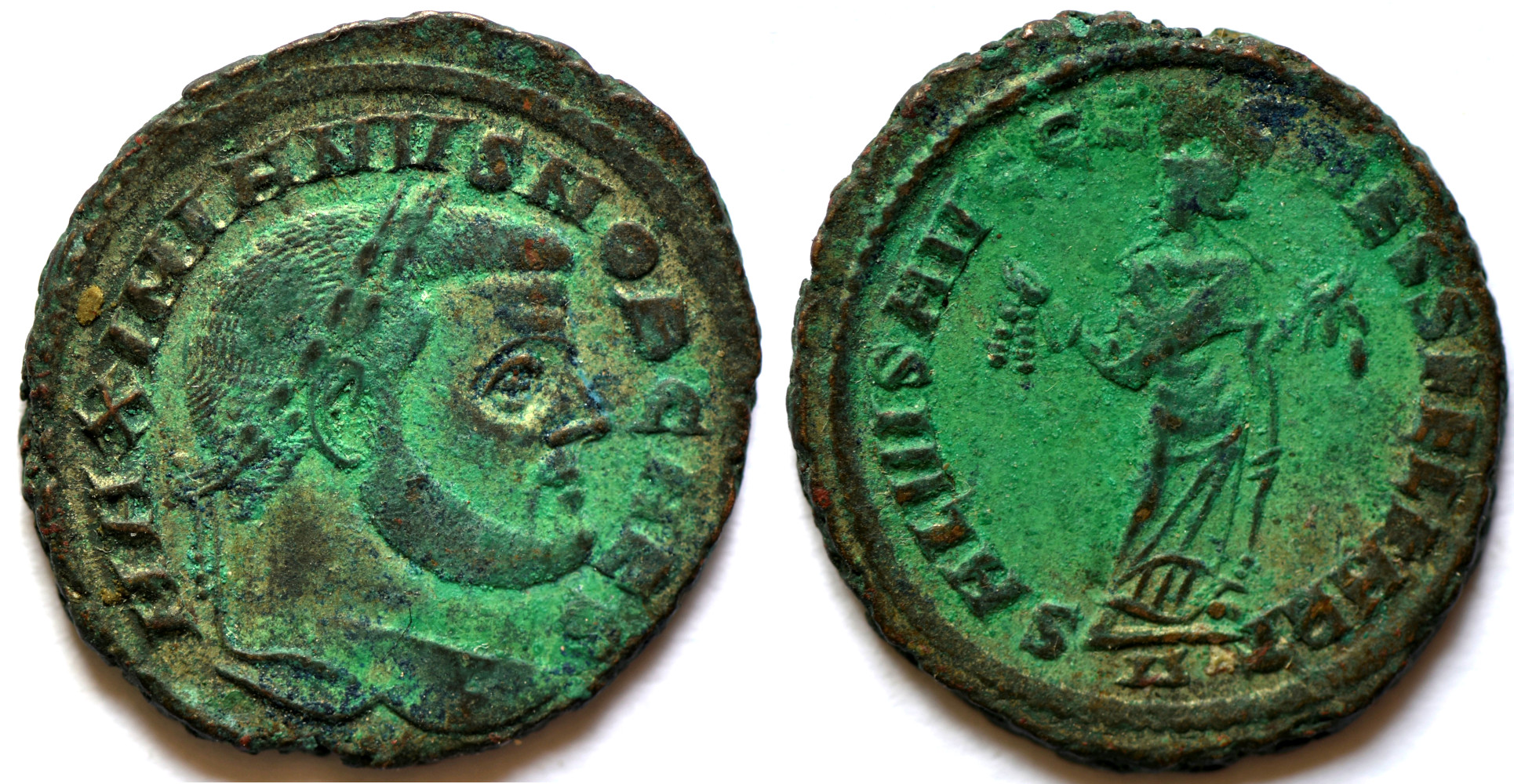 MAXIMIANUS HERCULIUS (First reign, 286-305). Follis. Carthago.