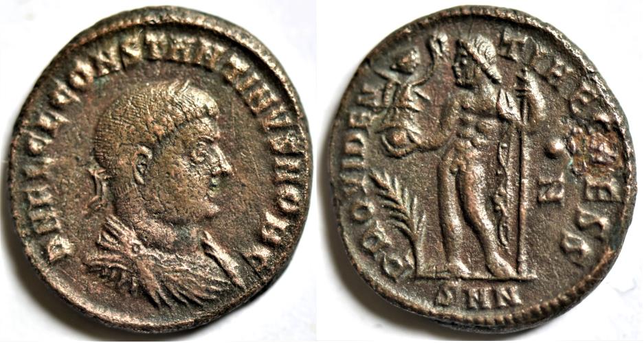 Constantine II. As Caesar, AD 316-337. Æ Follis | Roman Imperial Coins