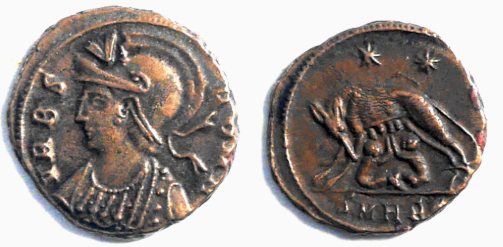 Urbs Roma; Heraclea, c. 330-3 AD, Reduced Follis, 2.41g. | Roman Imperial Coins