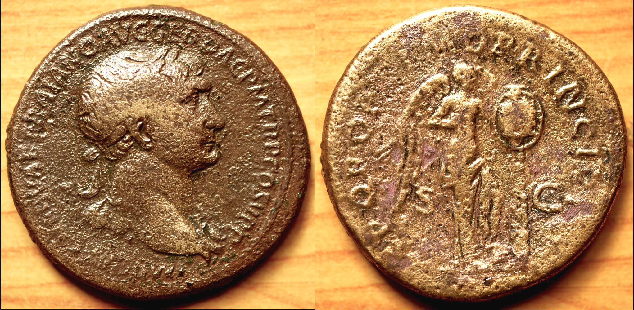 Trajan. 98-117. Sestertius (Orichalcum, 24.37g 33mm), Rome, 107.