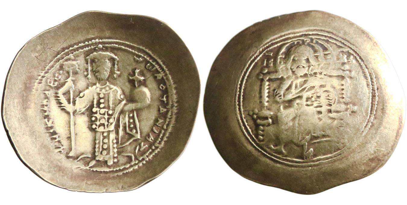 Byzantine, Nicephorus III Botaniates, gold/electrum histamenon nomisma ...