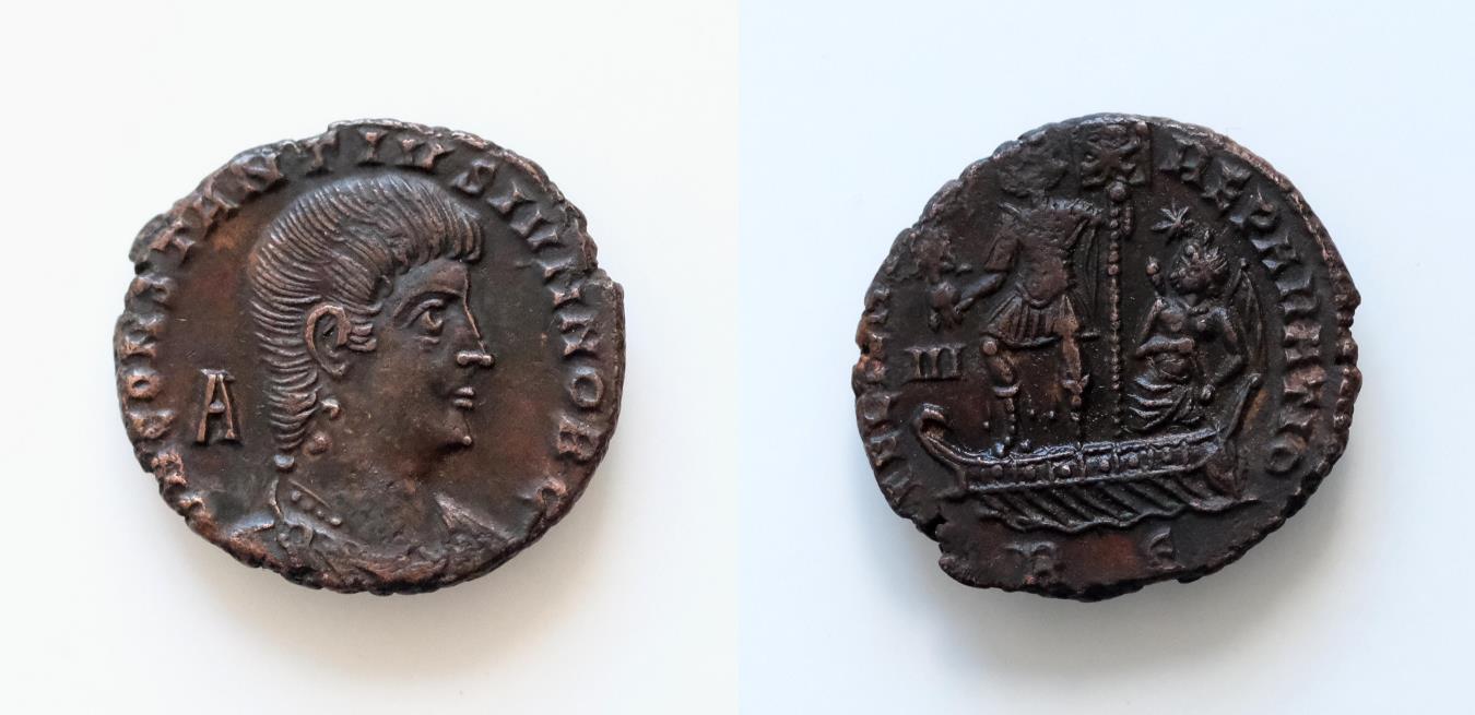 Constantius Gallus (Caesar, 351-354). Æ Centenionalis (20,5mm, 4,5g ...