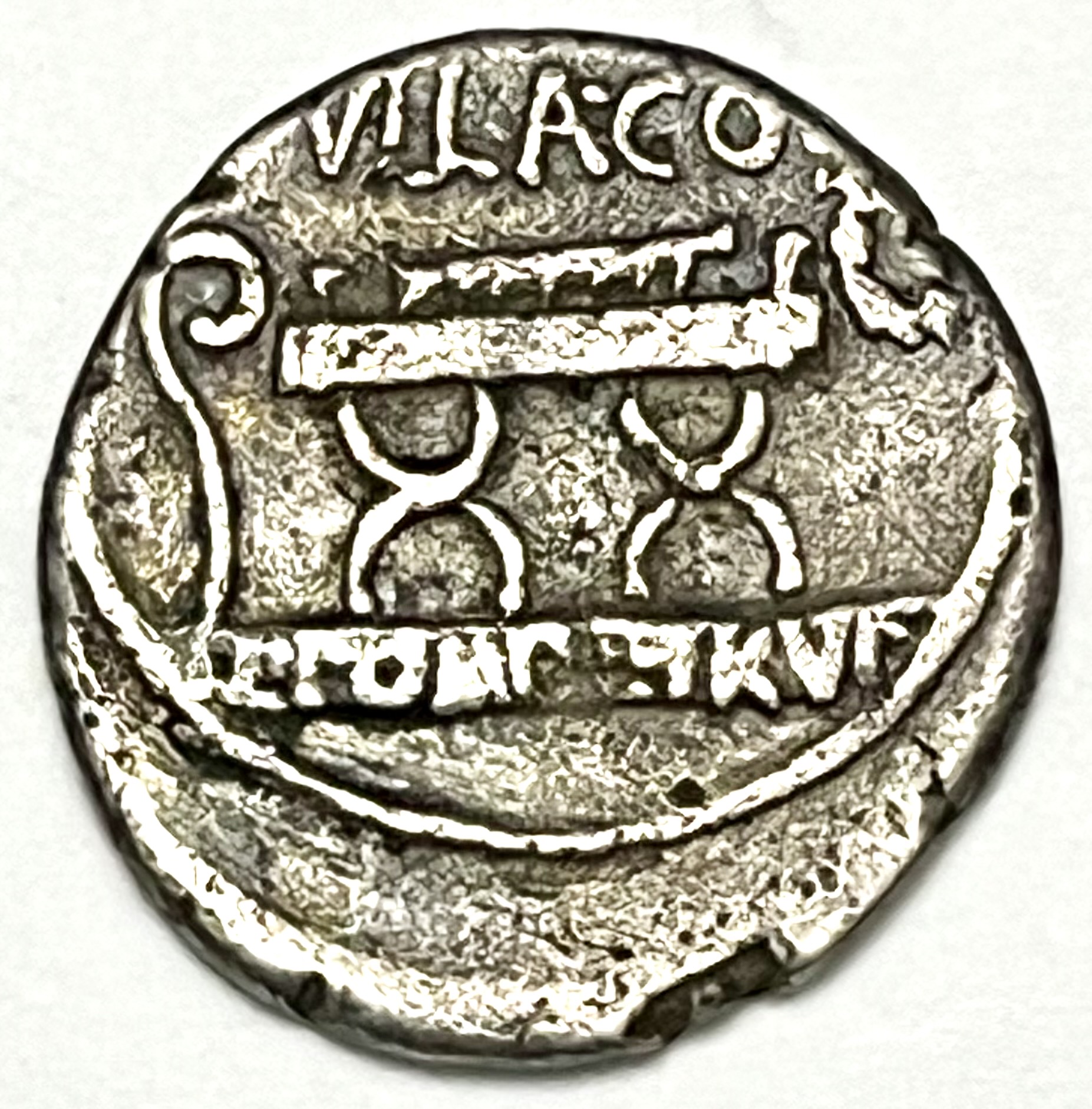 Q. Pompeius Rufus AR denarius, 54 BC. Crawford 434/2 | Roman Republican ...