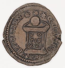 Constantine the Great. Globe on altar. Consular bust | Roman Imperial Coins