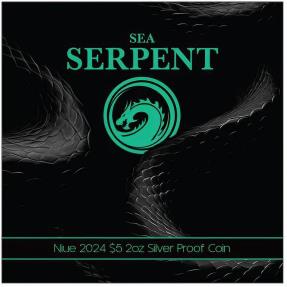 SEA SERPENT 2 Oz Silver Coin 5$ Niue 2024 | Mints