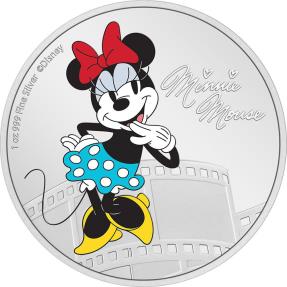 MINNIE MOUSE Mickey and Friends 1 Oz Silver Coin 2$ Niue 2023