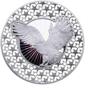 FILIGREE AMERICAN EAGLE 2 Oz Silver Coin 5$ Solomon Islands 2025