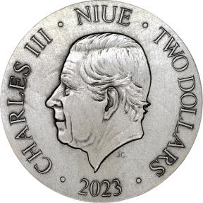 FIRE DRAKE Silver Coin 2$ Niue 2023 | Mints