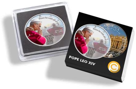 POPE LEO XIV Blessing 1 Oz Silver Coin 1$ USA 2025 | Mints
