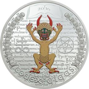 CODEX GIGAS Devil Bible the Dark Side 1 Oz Silver Coin 1000 Francs ...