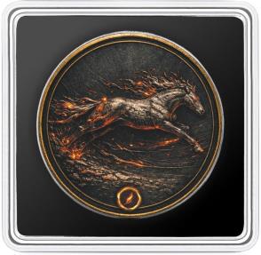 MOMENTUM Running Horse Five Horses Of Fire 1 Oz Silver Coin 1 $ USA 2026