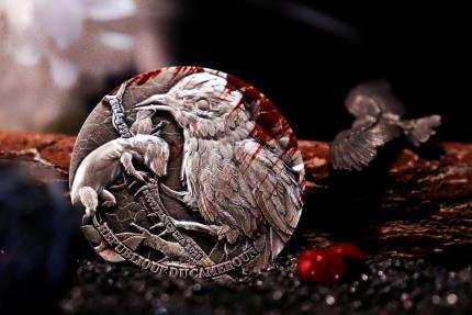 SHRIKE LORD OF PAIN 2 Oz Silver Coin 2000 Francs CFA Cameroon 2025