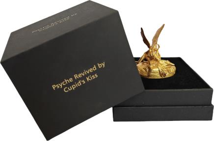 PSYCHE REVIVED BY CUPID KISS Gilded Statue Silver Coin 10 Guards Truth ...