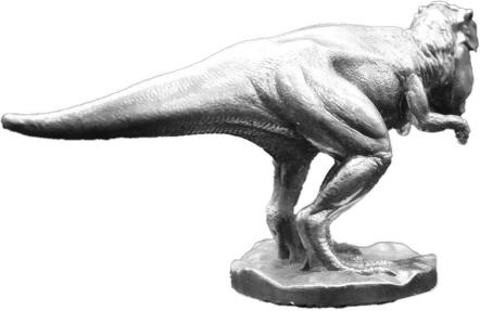 T-REX Tyrannosaurus 3 Oz Silver Statue | Mints