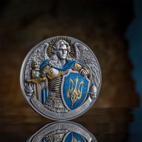 ST MICHAEL THE ARCHANGEL Patron of Kyiv Ukraine 5 Oz Silver Coin 10 ...