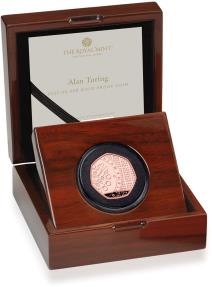 ALAN TURING Innovation in Science Gold Coin 50 Pence United Kingdom 2022