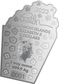 BURTON MORRIS American Icons 1 Oz Silver Coin 2$ Solomon Islands 2023