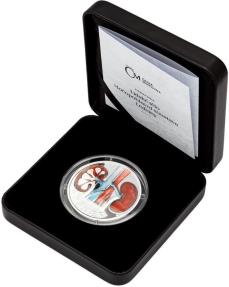 KIDNEYS Human Body 1 Oz Silver Coin 1$ Niue 2025 | Mints