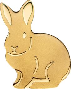 RABBIT Bunny Gold Coin 1$ Palau 2021 | Mints