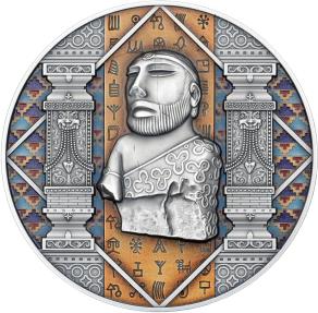 INDUS VALLEY Ancient Civilizations 2 Oz Silver Coin 2000 Francs ...