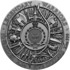 GERONIMO Legendary Warriors 2 Oz Silver Coin 5$ Niue 2024 | Mints