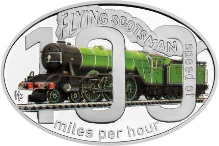 FLYING SCOTSMAN Famous Steam Locomotives 1 Oz Silver Coin 1$ Niue 2024