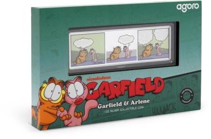 GARFIELD AND ARLENE Garfield Comic 1 Oz Silver Coin 2$ Niue 2026