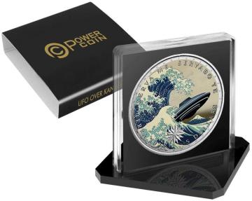 UFO OVER KANAGAWA Terra 1 Oz Silver Coin 5$ Tokelau 2024 | Mints