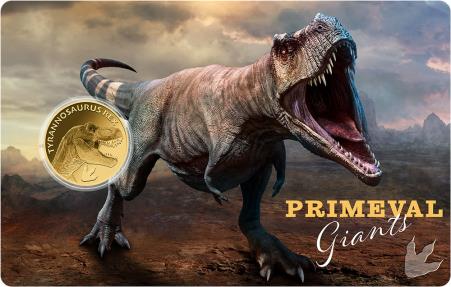 TYRANNOSAURUS REX 1/1000 Oz Gold Coin 3000 Francs Chad 2023 | Mints