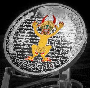 CODEX GIGAS Devil Bible the Dark Side 1 Oz Silver Coin 1000 Francs ...