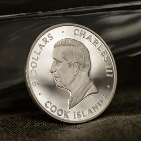 FRANKENSTEIN Typefaces 1 Oz Silver Coin 5$ Cook Islands 2023 | Mints