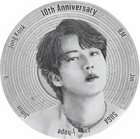 JIN BTS 10th Anniversary Silver Medal South Korea 2023 | Mints