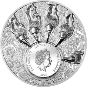 LION Nature Kings 1 Kg Kilo Silver Coin 100$ Cook Islands 2023