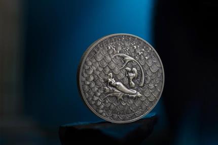 MERMAIDS Underwater Fantasy 3 Oz Silver Coin 20$ Palau 2024 | Mints