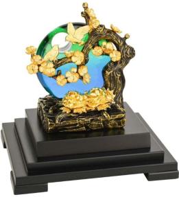 AUSPICIOUS MAGPIE WITH PEONY Miniature Gold Foil Singapore 2024