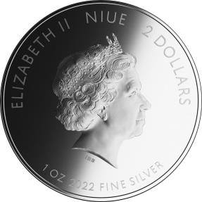 CELEBRITIES DIANA 1 Oz Silver Coin 2$ Niue 2022 | Mints
