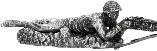 BROWNING OPERATOR TRIGGER TED Silver Soldier Statue | Mints