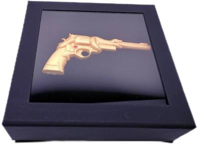 REVOLVER Year of the Snake Gilded 2 Oz Silver Coin 2 Guards Truth Guard ...
