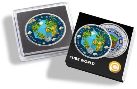 CUBE WORLD Craft the Earth Mine the Future Terra 1 Oz Silver Coin 5 ...