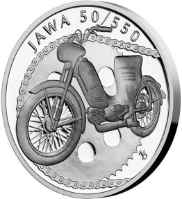 JAWA 50/550 On Wheels 1 Oz Silver Coin 1$ Niue 2022 | Mints