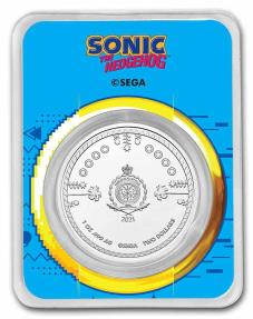 MILES TAILS Hedgehog Sonic Colorized 30th Anniversary 1 Oz Silver Coin ...