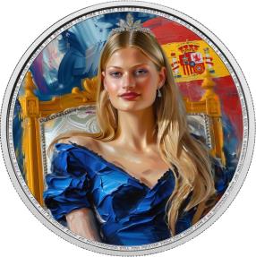 LEONOR Elegance in Art 1 Oz Silver Coin 2£ Pound United Kingdom 2023