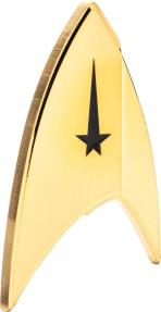 STARFLEET DIVISIONS STAR TREK Command Insignia 1 Oz Silver Coin 2$ Niue ...