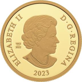 KING CHARLES III Royal Cypher 1 Oz Gold Coin 200$ Canada 2023