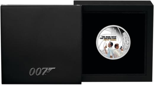 JAMES BOND MAN WITH THE GOLDEN GUN 50th Anniversary 007 Agent 1 Oz ...
