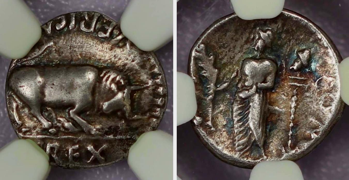 Celtic Britain Regini-Atrebates tribes Verica AR Unit 10-40 AD, (0.92g ...