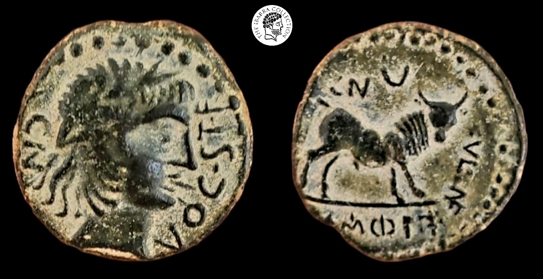Spain, Castulo AE Semis. Mid 2nd century BC. Extremely Fine. Very Rare.
