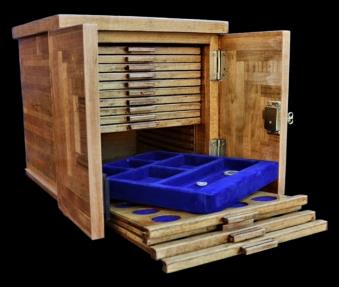 Custom made coin cabinet! | Coin Collecting Supplies
